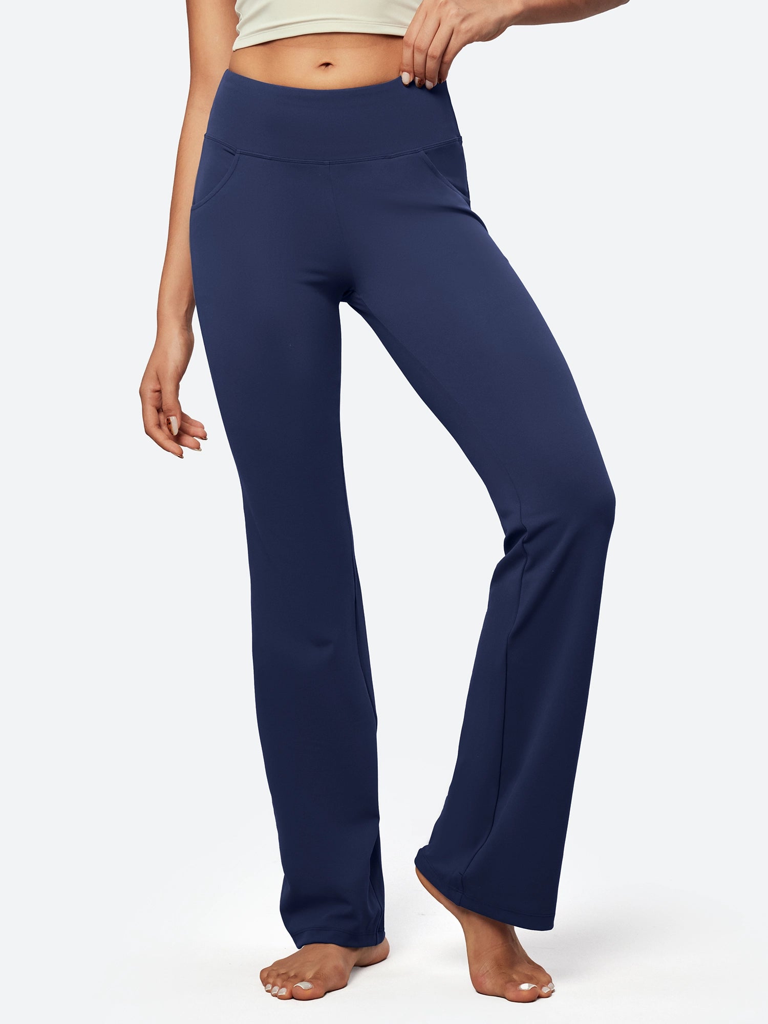 Women's Flare Yoga Pants with 4 Pockets and Bootcut – IUGA