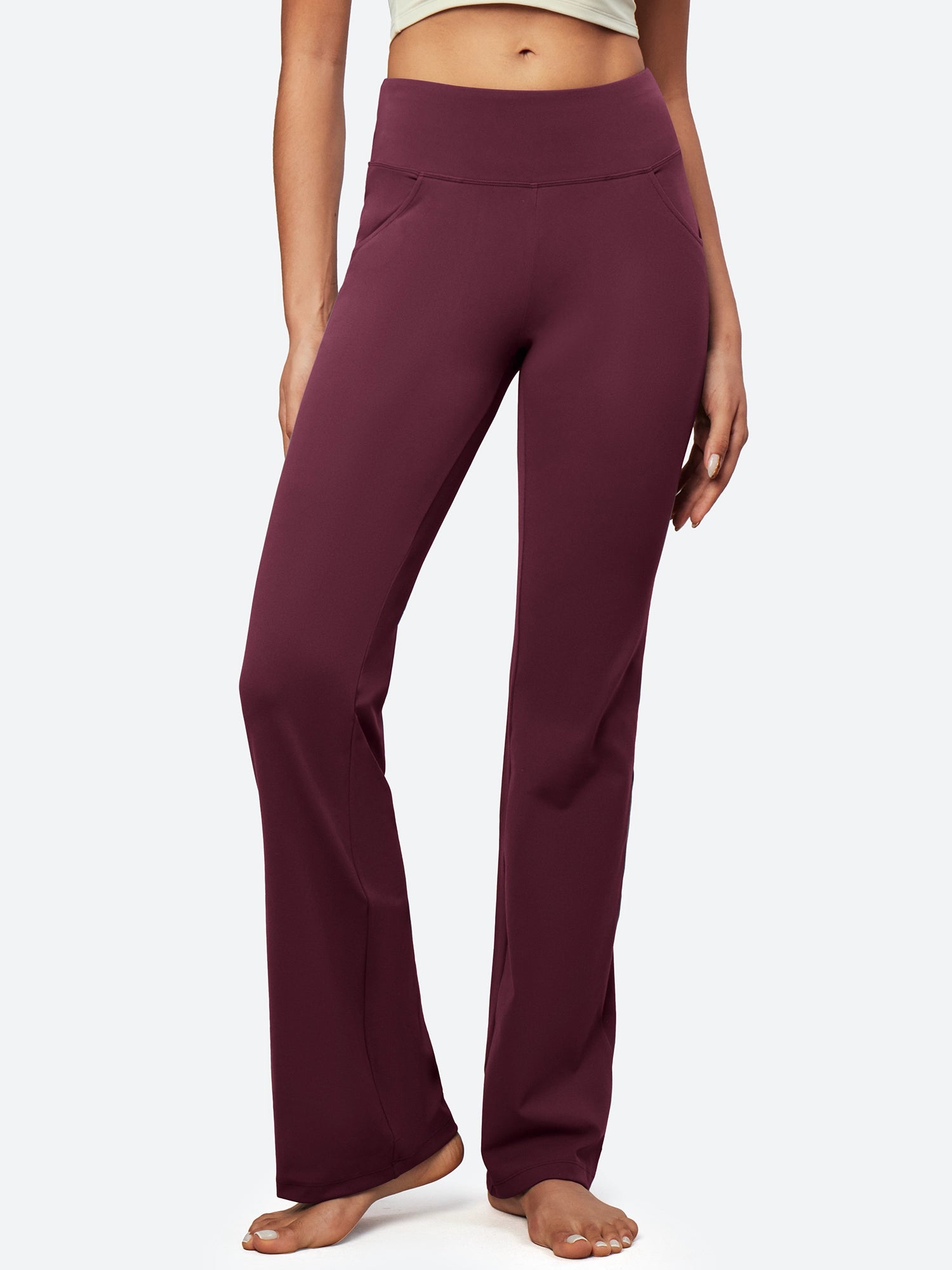 Women's Flare Yoga Pants with 4 Pockets and Bootcut – IUGA