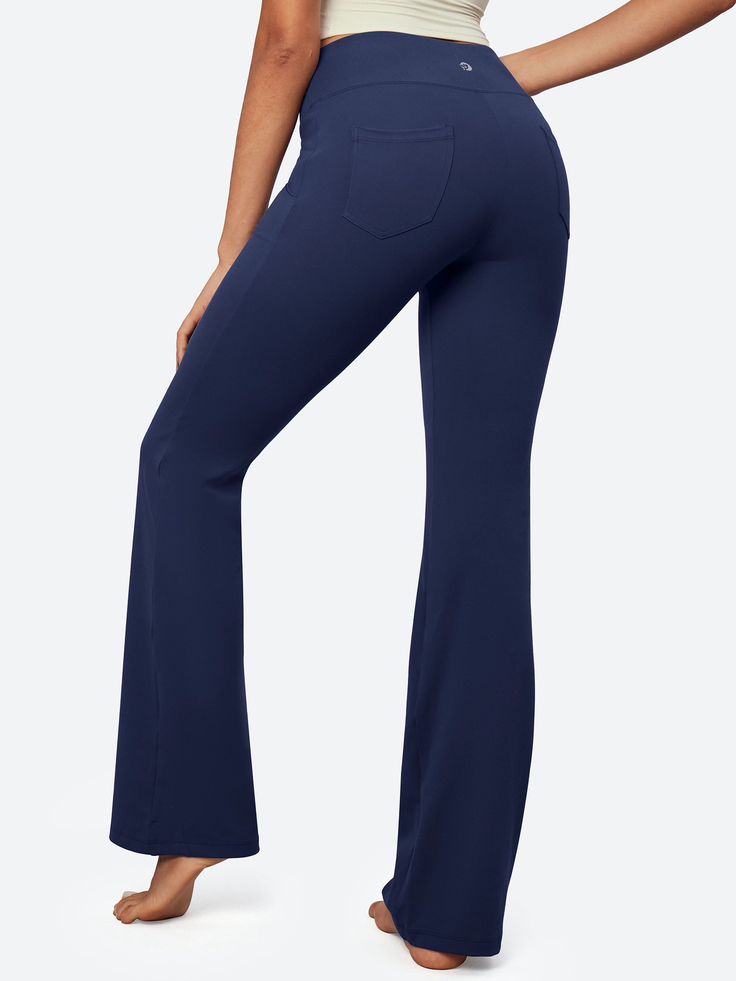 Women's Flare Yoga Pants with 4 Pockets and Bootcut – IUGA